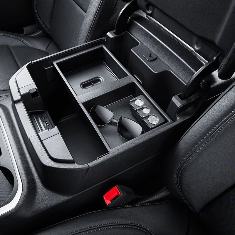 GM Sierra 1500 Center Console Organizer Tray; Black 84106530 (19-26 ...