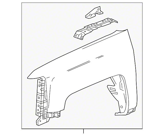GM Sierra 1500 Fender; Front Right 84214216 (14-18 Sierra 1500) - Free ...