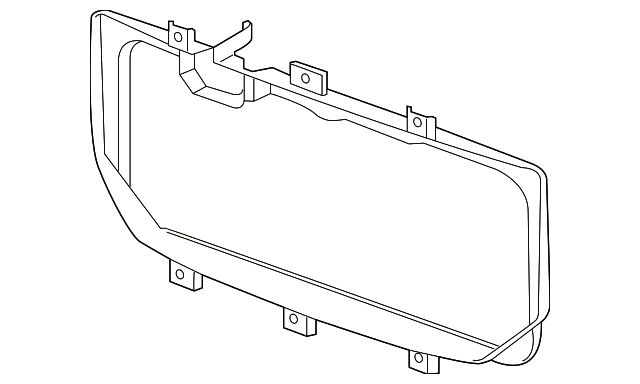 GM Sierra 1500 Grille Mounting Panel; Without Towing Package 84073555 ...