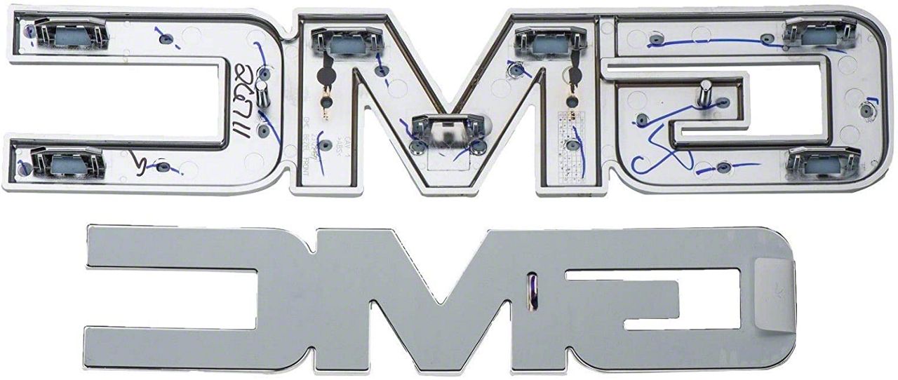 GM Sierra 1500 Grille and Tailgate Emblems; Black 84395038 (14-18 ...