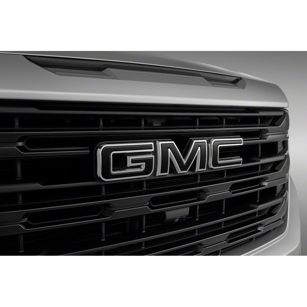 GM Sierra 1500 Grille and Tailgate Emblems; Black 84942521 (19-25 ...