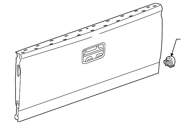 GM Sierra 1500 Tailgate Panel; USA Built; Shell; Without Camera ...