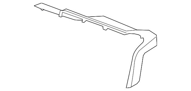 GM Sierra 2500 Bumper Step Pad; Rear Left; Outer 22792258 (07-10 Sierra ...