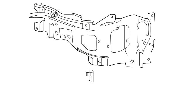 GM Sierra 2500 Bumper Support; Front Left; Outer; Bracket 84694271 ...