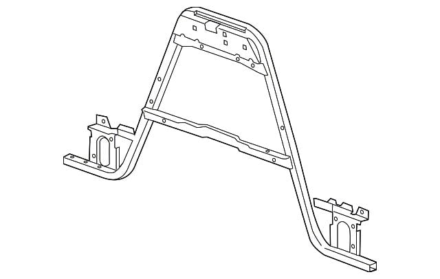 GM Sierra 2500 Radiator Support; Front Brace 22825906 (11-14 Sierra ...