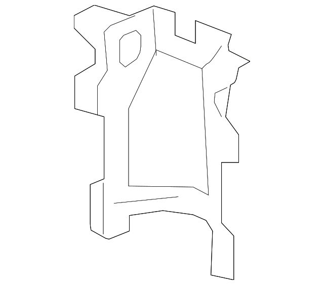 GM Sierra 2500 Radiator Support; Center 25811768 (07-14 Sierra 2500 HD ...