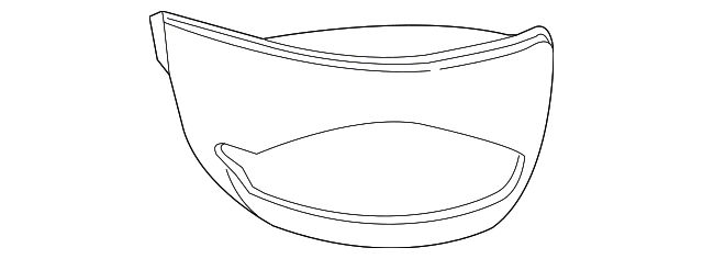 GM Sierra 3500 Bumper Insert; Rear Left; Without Step Pad 23108152 (15 ...