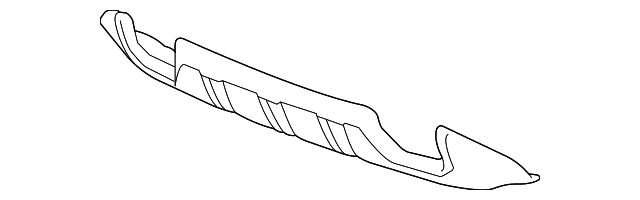 GM Silverado 1500 Bumper Cover Molding; Front; Skid Plate; Chrome ...