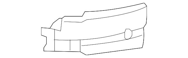 GM Silverado 1500 Bumper Extension; Front Left; Outer Impact Bar ...