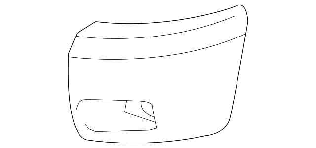 GM Silverado 1500 Bumper Extension; Front Left Outer; Without Fog Lamps ...