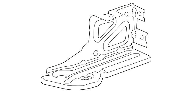 GM Silverado 1500 Bumper Support; Front Right; Brace; Bracket 22757268 ...