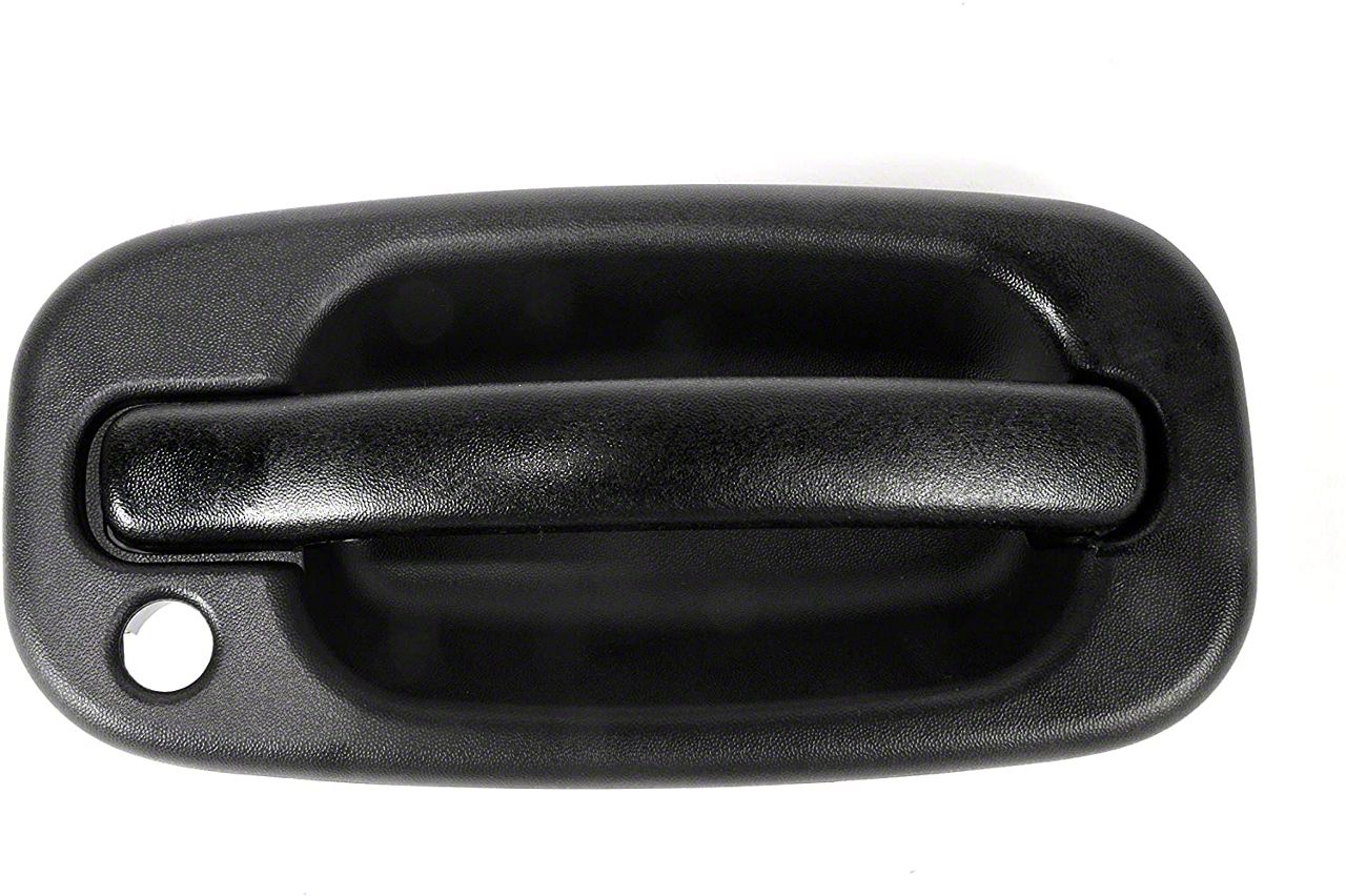 GM Silverado 1500 Exterior Door Handle; Front Right; Textured; Black ...