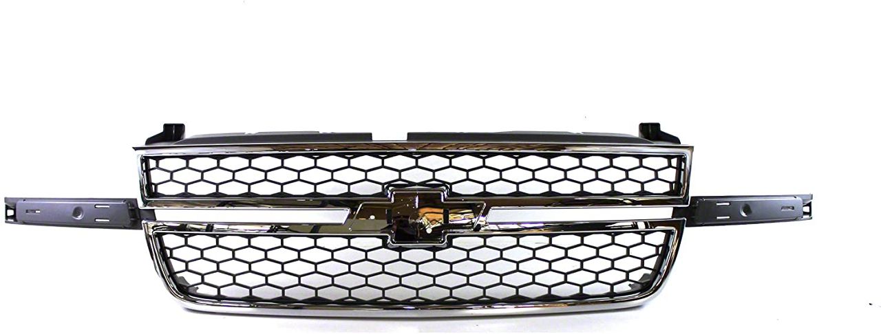 GM Silverado 1500 Grille; Bright; Assemby 12335956 (03-06 Silverado ...
