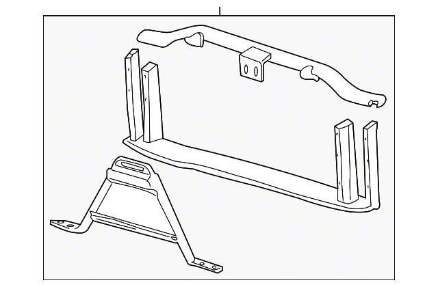 GM Silverado 1500 Radiator Support 22765834 (10-13 Silverado 1500 ...