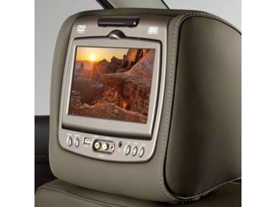 GM Silverado 1500 Rear-Seat Entertainment System with DVD Player; Dune ...