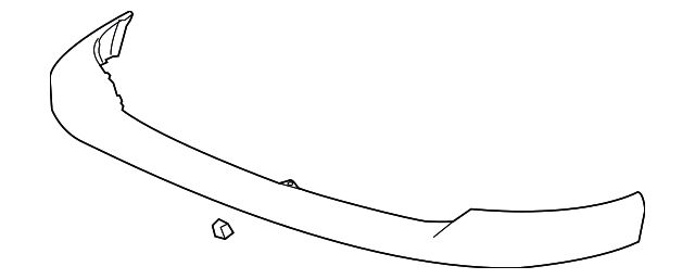 GM Silverado 2500 Bumper Cover; Front Upper; Face Bar Cap; Chrome ...