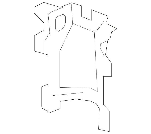 GM Silverado 2500 Radiator Support; Right 25804173 (07-14 Silverado ...