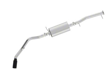 GM Silverado 2500 Single Exhaust System with Black Tip; Side Exit ...