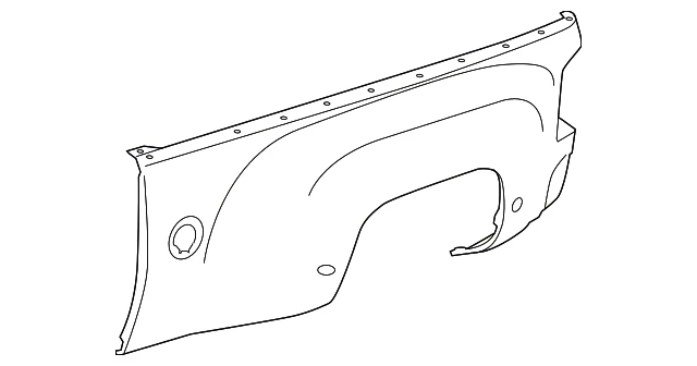 GM Silverado 2500 Truck Bed Panel; Left; Outer Panel 20993963 (15-19 ...