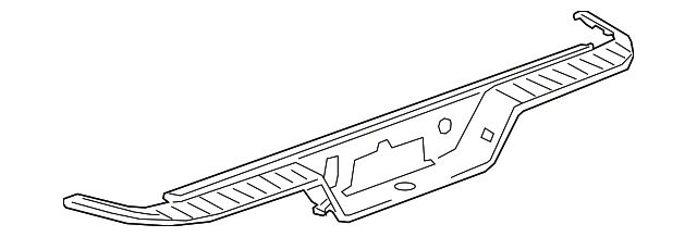 GM Silverado 3500 Bumper Step Pad; Rear; Center 84564764 (2020 ...