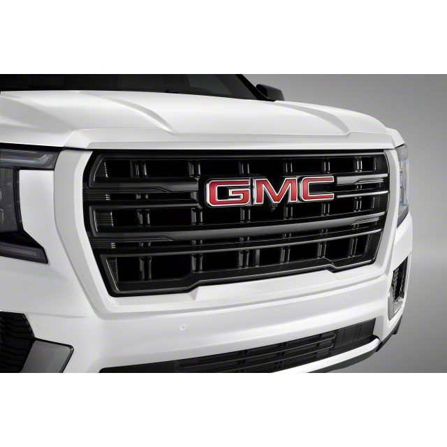 GM Yukon Upper Replacement Grille with GMC Logo; Black with Summit ...