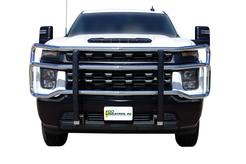 Go Industries Silverado 3500 Big Tex Grille Guard; Chrome 77757 (20-23 ...