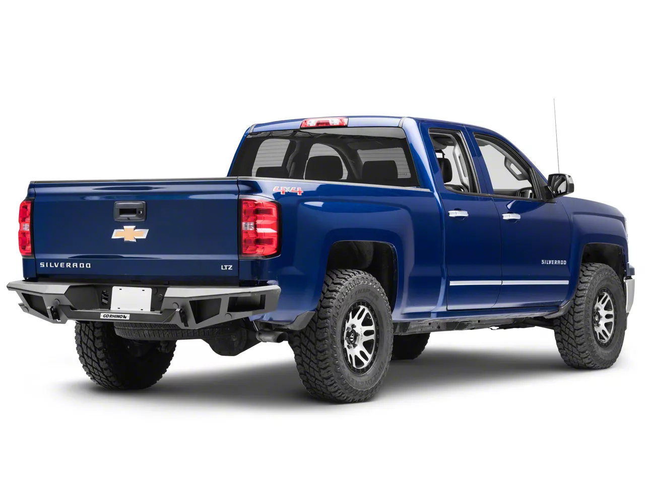 Go Rhino Silverado 1500 BR20 Rear Bumper; Textured Black 28171T (14-18 ...