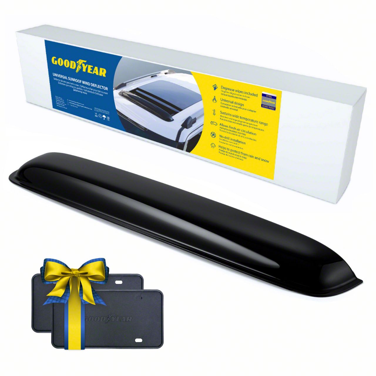 Goodyear Car Accessories Sierra 1500 Sunroof Deflector; 42.50-Inch ...