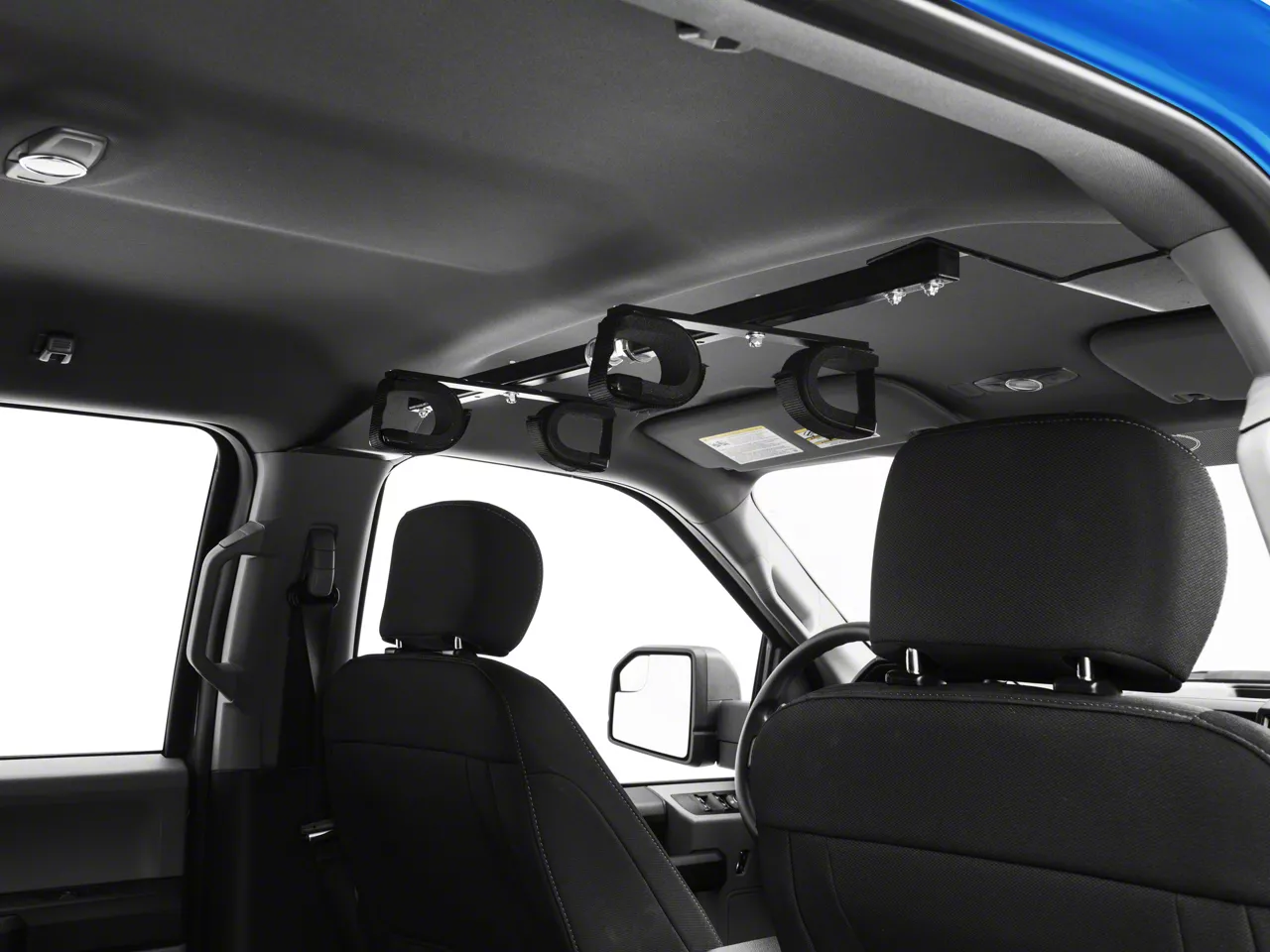 F-150 Center-Lok Overhead Gun Rack; Holds 2 Guns (01-25 F-150 SuperCrew ...