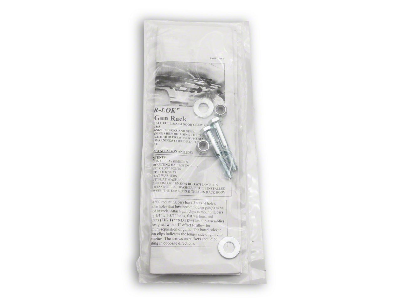 RAM 1500 Center-Lok Overhead Gun Rack for Tactical Weapons; Holds 2 ...