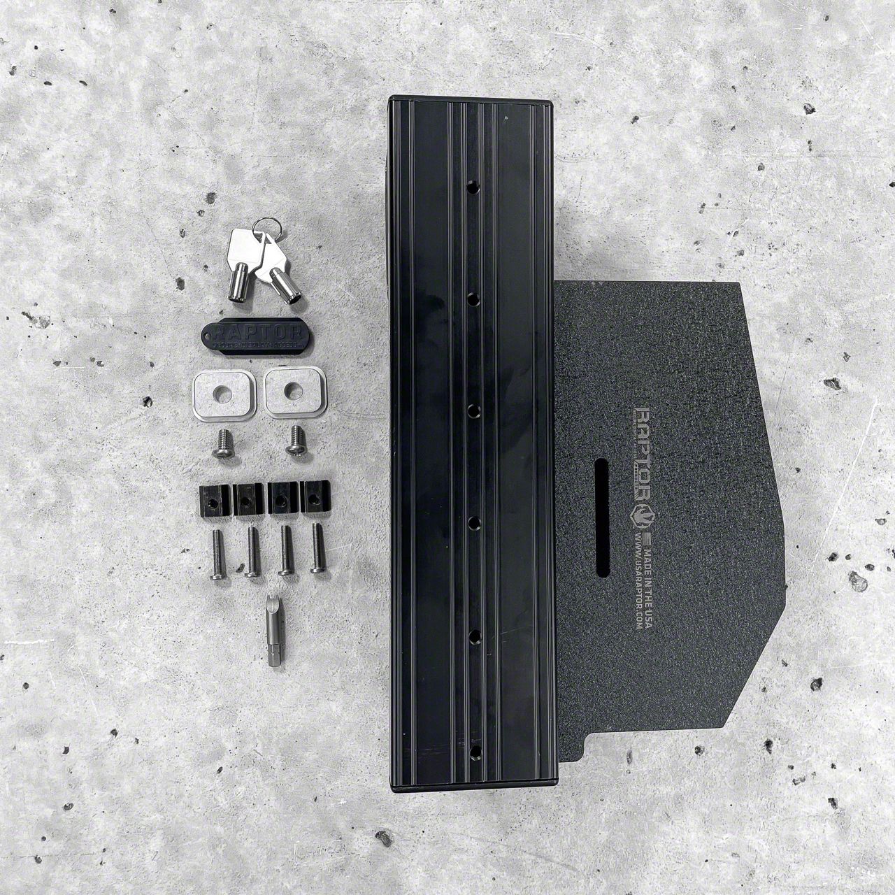 Grey Man Tactical F-150 Locking Rifle Rack with 12-Inch Raptor Rail ...