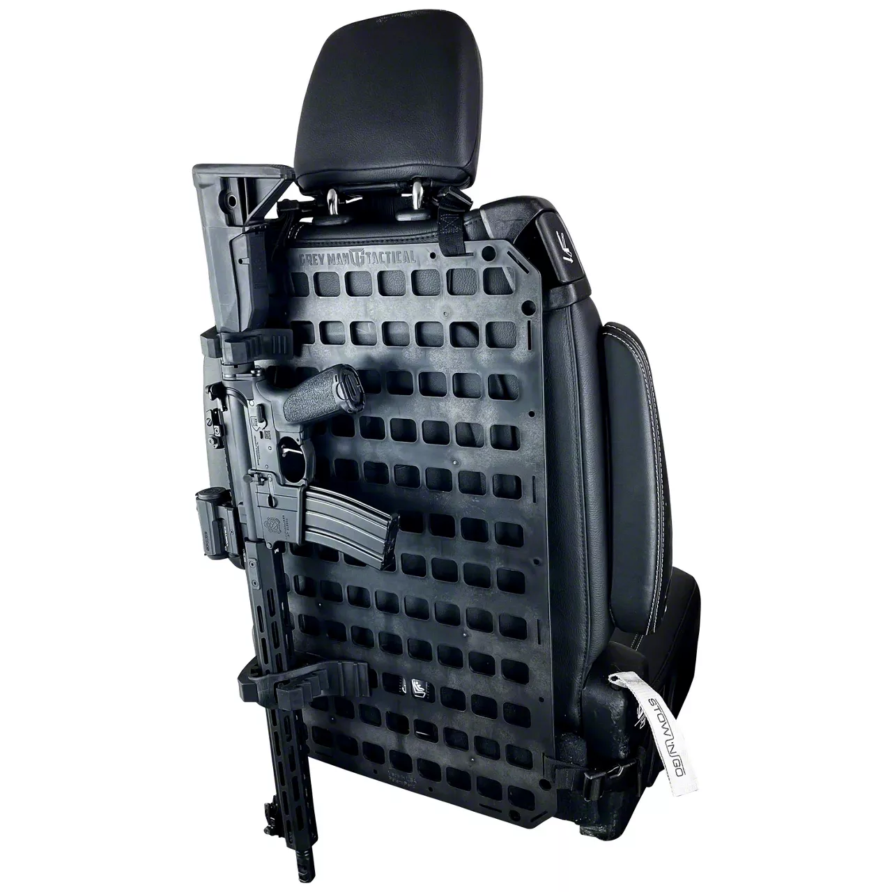 Grey Man Tactical F-150 Vehicle Rifle Rack MOLLE Panel; Black; 15.25 ...
