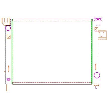 Griffin Radiators RAM 1500 PerformanceFit CrossFlow Radiator; 2-Row 8 ...