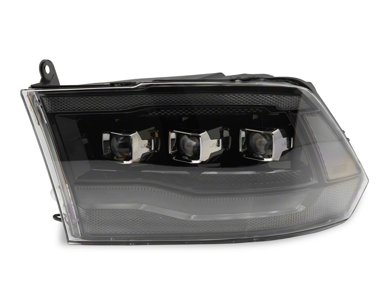 GTR Lighting RAM 1500 Carbide LED Headlights; Black Housing; Clear Lens ...