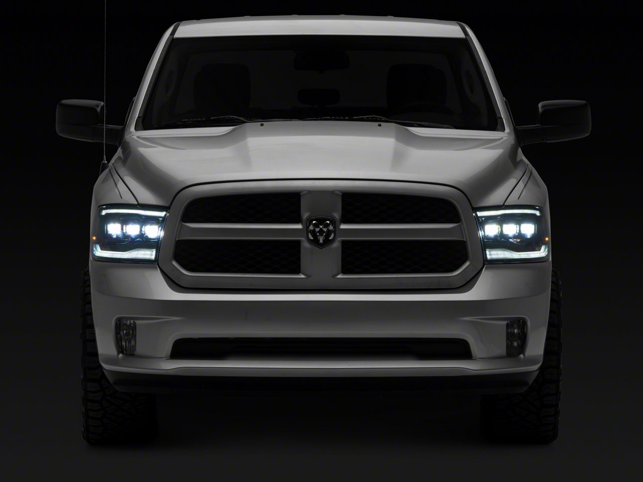 GTR Lighting RAM 1500 Carbide LED Headlights; Black Housing; Clear Lens ...