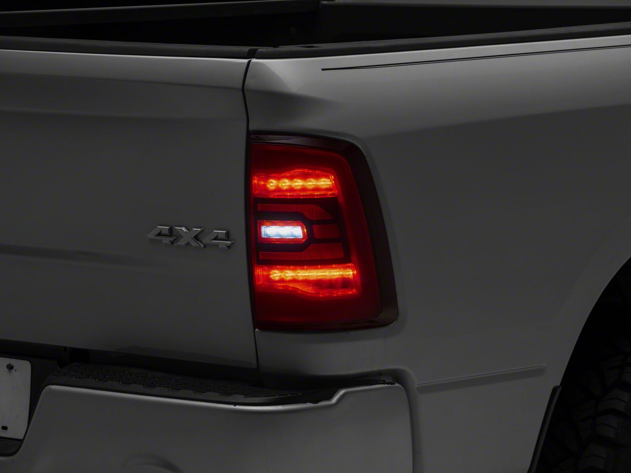 GTR Lighting RAM 1500 Carbide LED Tail Lights; Black Housing; Red Lens ...