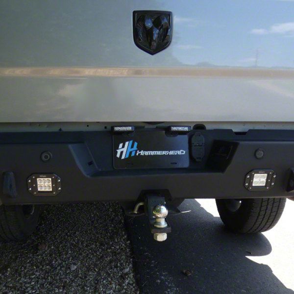 Hammerhead RAM 1500 Rear Bumper with Flush Mount Light Openings 600-56 ...