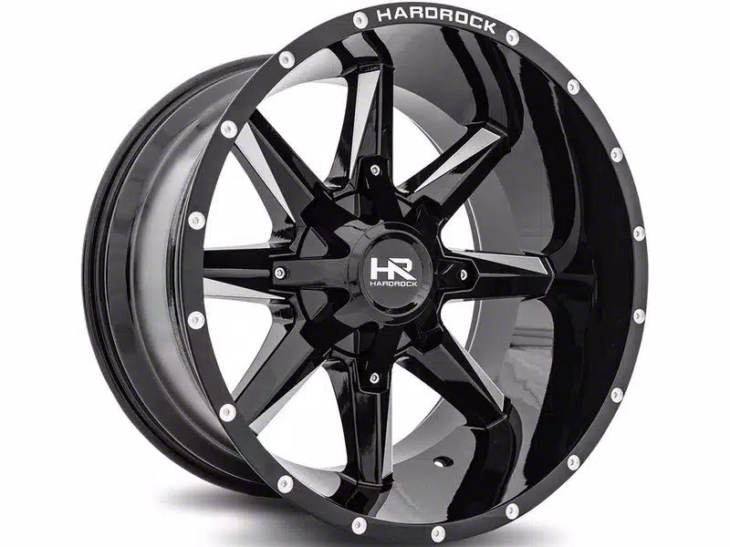 Hardrock Offroad Colorado Hardcore Gloss Black Milled 6-Lug Wheel ...
