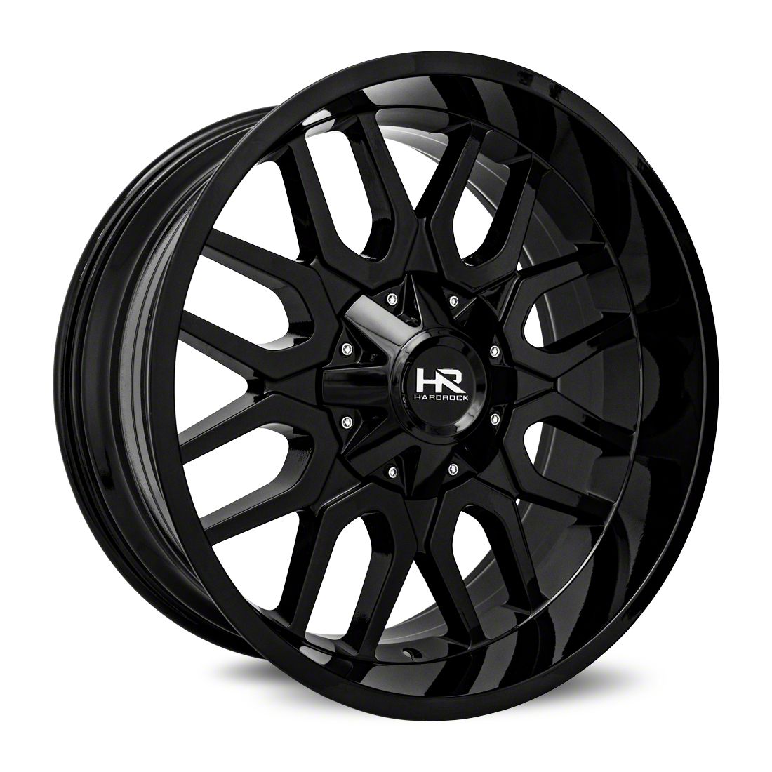 Hardrock Offroad RAM 1500 Overdrive Gloss Black Milled 6-Lug Wheel ...