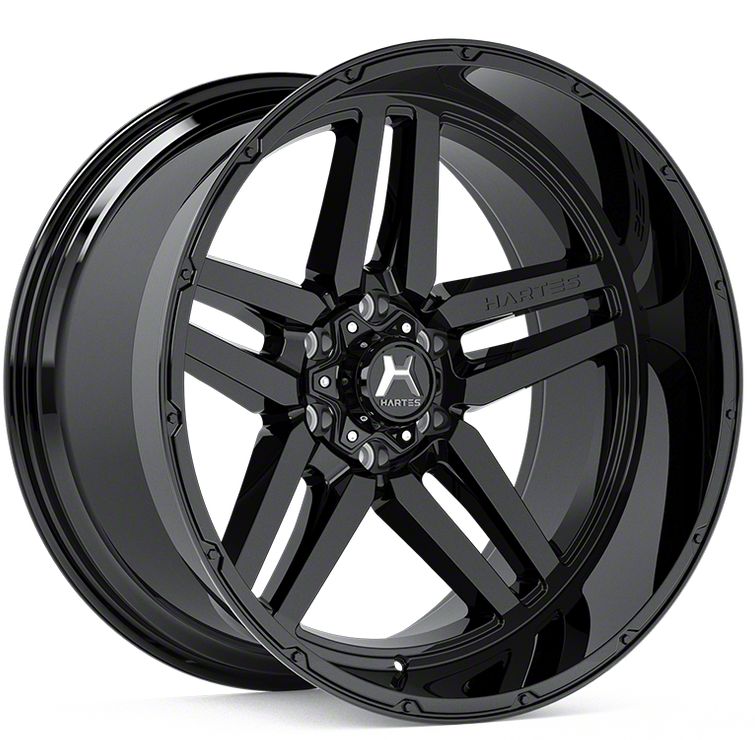 Hartes Metal RAM 1500 Savage Gloss Black 5-Lug Wheel; 22x12; -44mm ...