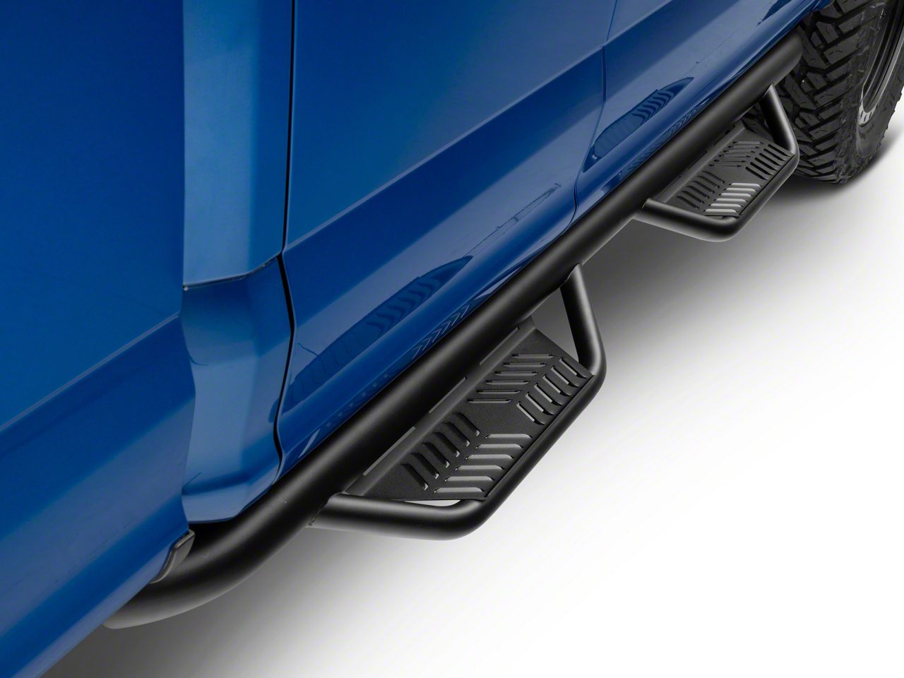 Havoc Offroad F-150 HS2 Hoop Side Step Bars; Textured Black HPG-001003 ...