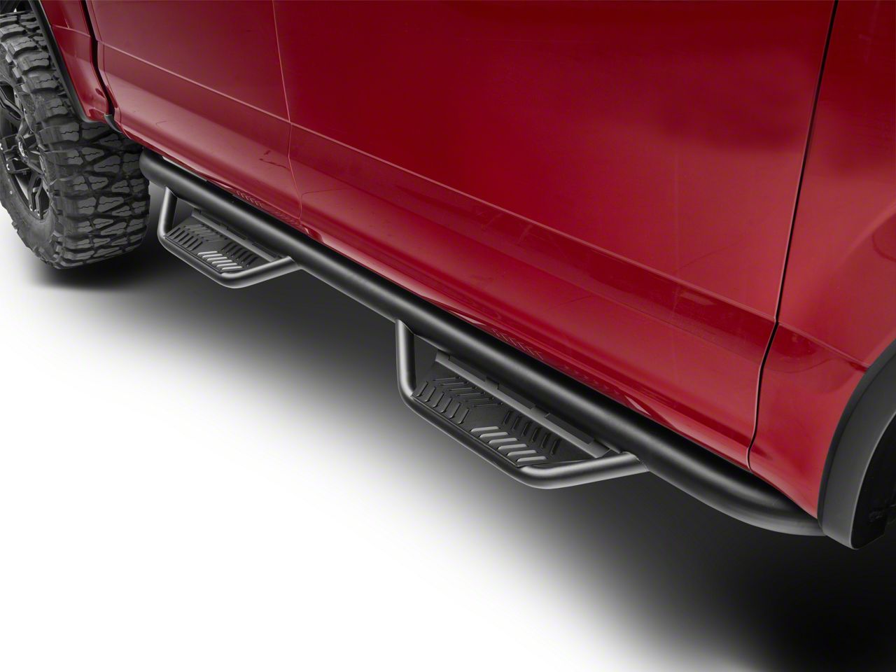 Havoc Offroad F-150 HS2 Hoop Side Step Bars; Textured Black HPG-001005 ...