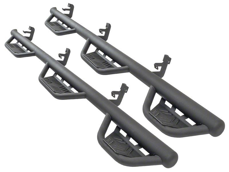 Havoc Offroad Silverado 2500 HS3 Hoop Side Step Bars; Textured Black ...