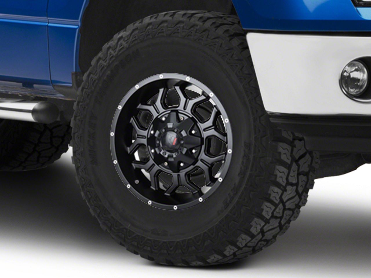 Havok Off-Road F-150 H106 Matte Black 6-Lug Wheel - 17x9 -12 Offset ...