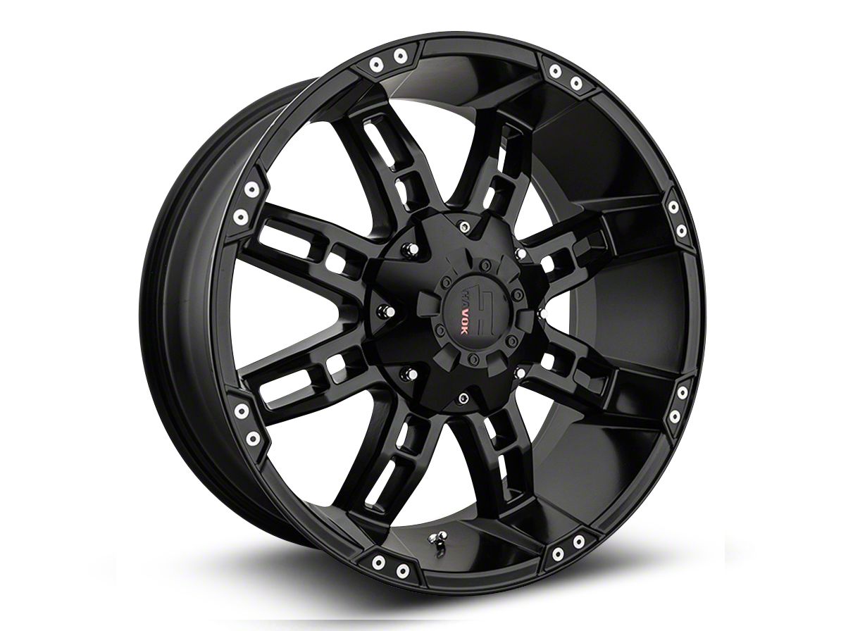 Havok Off-Road Sierra H103 Matte Black 6-Lug Wheel - 20x9 S502433 (07 ...