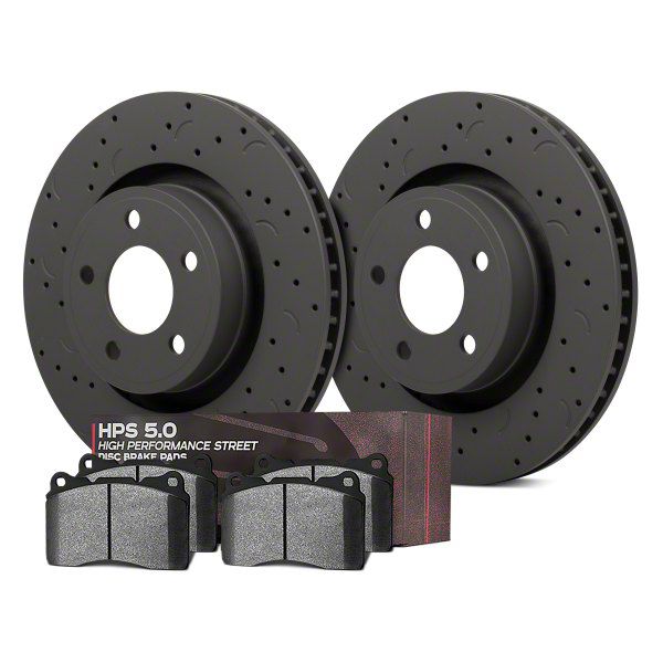 Hawk Performance Dakota Talon Cross-Drilled and Slotted Brake Rotor and ...