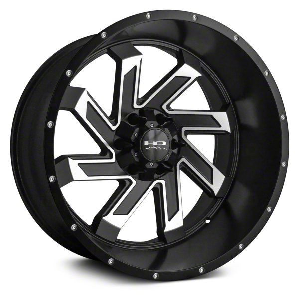 HD Off-Road Wheels RAM 1500 SAW Satin Black Machined 5-Lug Wheel; 22x12; -25mm Offset SA221256 ...