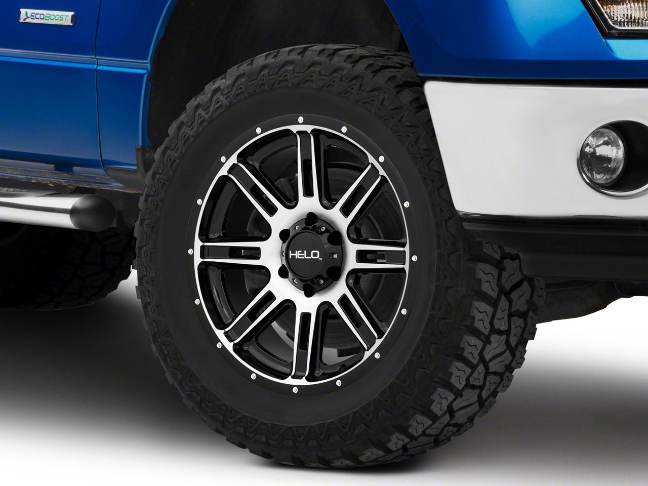 HELO F-150 HE900 Gloss Black Machined 6-Lug Wheel; 20x9; 0mm Offset ...