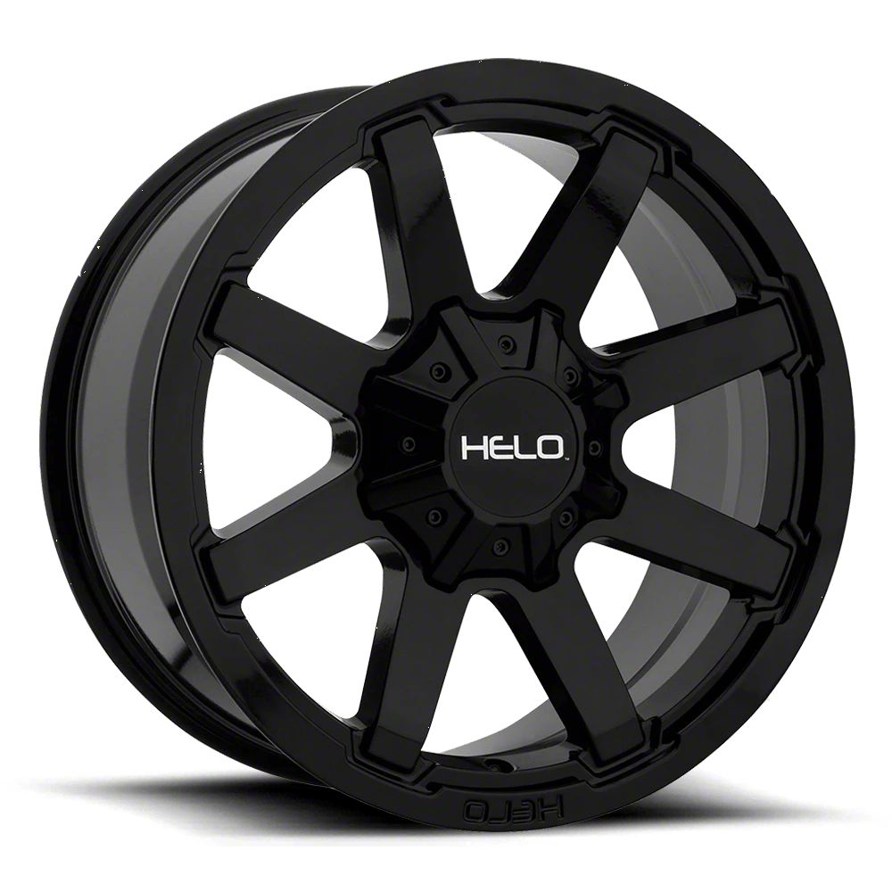 HELO Silverado 1500 HE909 Gloss Black 6-Lug Wheel; 17x9; -12mm Offset ...