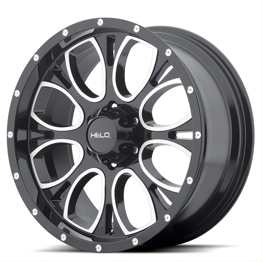 HELO F-150 HE879 Gloss Black Machined 6-Lug Wheel; 18x9; 18mm Offset ...